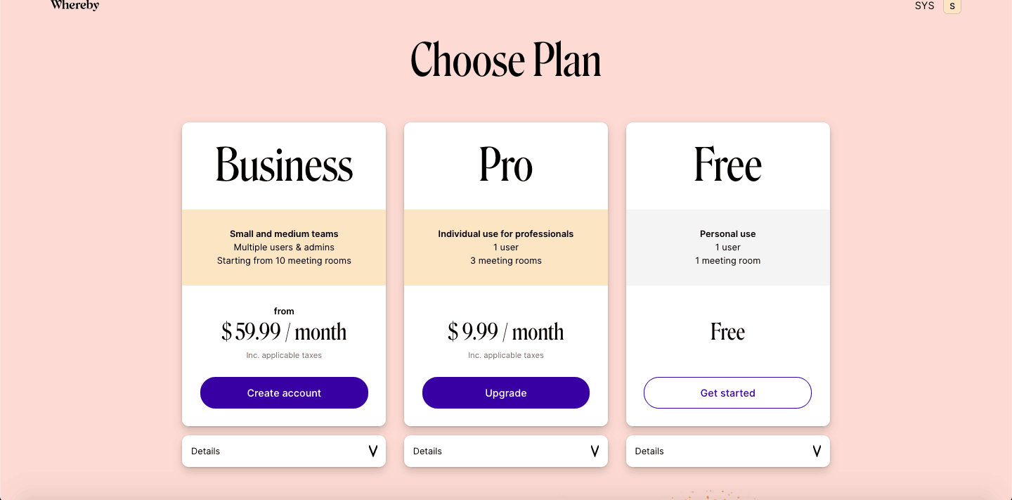 Gratis en makkelijk videobellen (Whereby Review) | SYS Platform