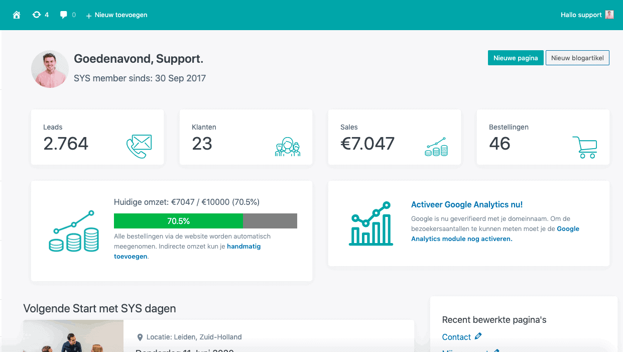 Online Platform opzetten met SYS - SYS Platform