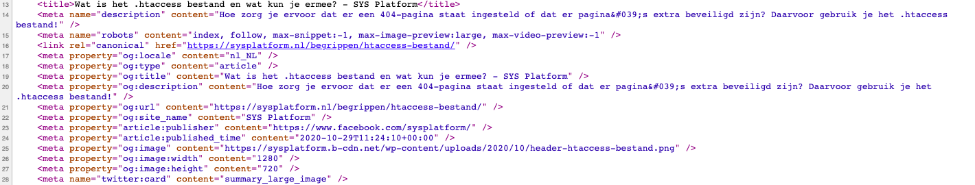 Wat is een broncode en waarvoor gebruik je deze code? | SYS Platform