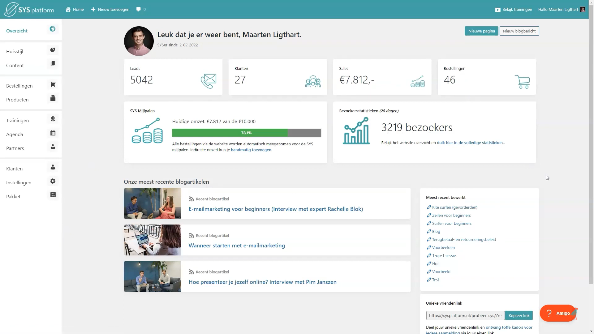 Overstappen van een Wix website naar een alles in 1 platform - SYS Platform